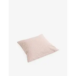 HAY Fineline Square Cotton Pillowcase 50cm X 70cm Soft Pink
