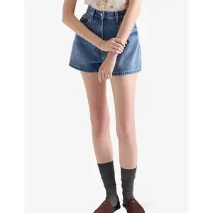 Prada High-rise Denim Shorts