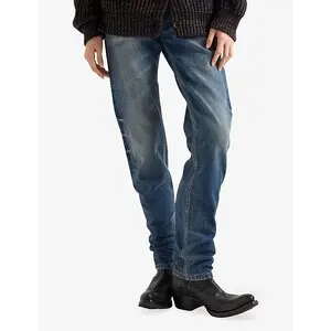 Prada Tapered-leg Washed Denim Jeans