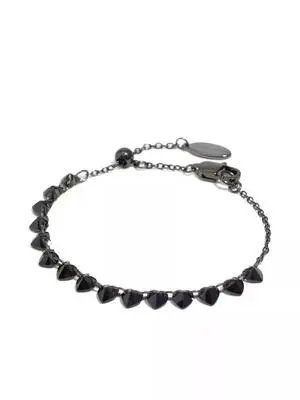 Bimba Y Lola Heart-shaped Crystal Bracelet - Black
