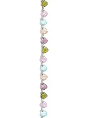 Bimba Y Lola Heart-shaped Crystals Bracelet