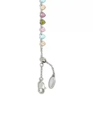 Bimba Y Lola Heart-shaped Crystals Bracelet