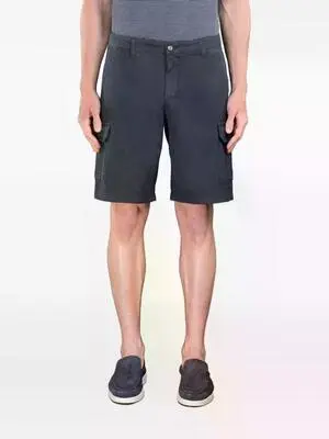 MOORER Buttoned Cargo Shorts - Blue