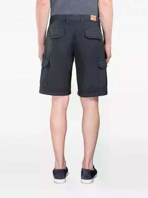 MOORER Buttoned Cargo Shorts - Blue