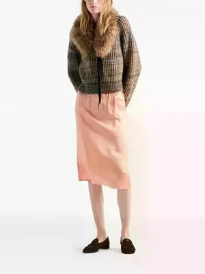 Prada Satin Pencil Skirt