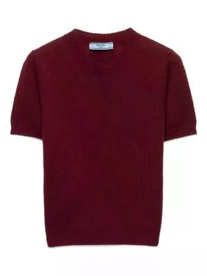 Prada Short-sleeved Cashmere Sweater