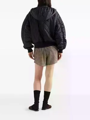 Prada Quilted Hooded Re-nylon Jacket - Blue
