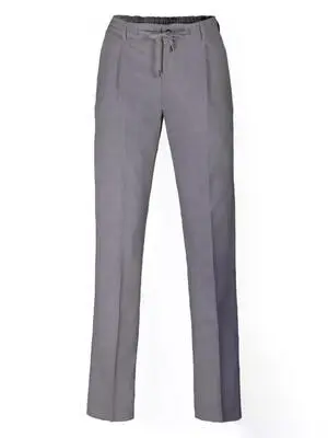 MOORER Drawstring Straight-leg Trousers - Grey