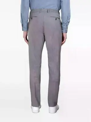 MOORER Drawstring Straight-leg Trousers - Grey