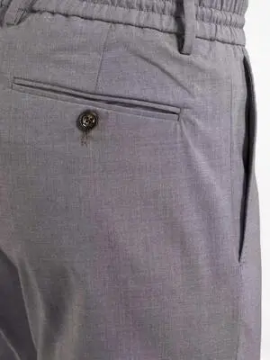 MOORER Drawstring Straight-leg Trousers - Grey