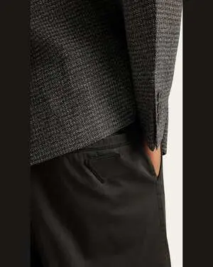 Prada Cotton Gabardine Flat-front Pants - Nero