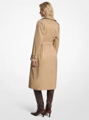 Michael Kors Cotton-blend Belted Trench Coat