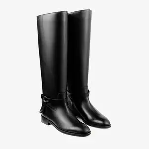 JIMMY CHOO Lawton Knee High Boots - Black