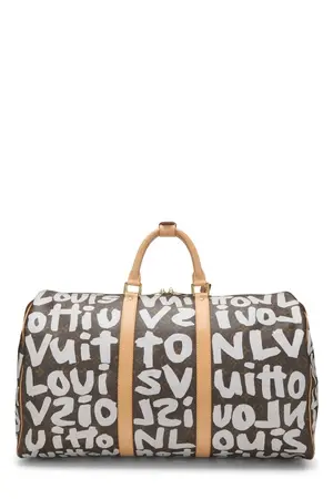 LOUIS VUITTON Stephen Sprouse Monogram Graffiti Keepall 50 - Grey