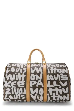 LOUIS VUITTON Keepall 50 Monogram Graffiti - Grey