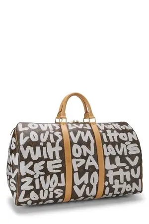 LOUIS VUITTON Keepall 50 Monogram Graffiti - Grey