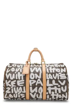 LOUIS VUITTON LOUIS VUITTON Keepall 50 Monogram Graffiti Grey