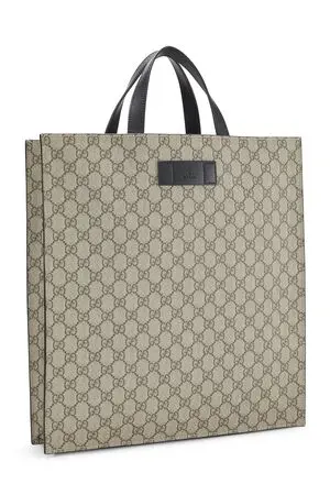 Gucci Gg Supreme Canvas Web Vertical Tote