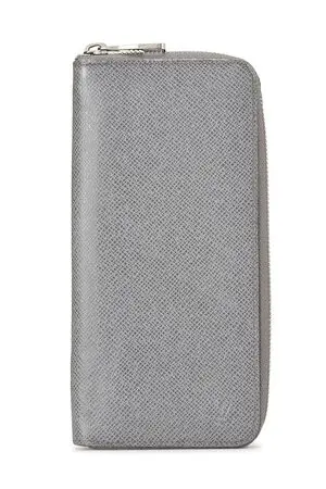 LOUIS VUITTON Taiga Zippy Vertical Wallet - Grey
