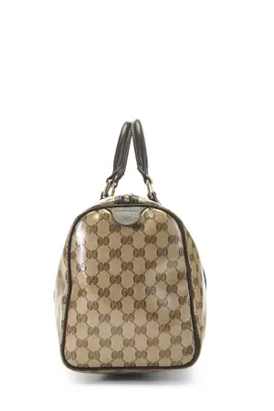 Gucci Gg Crystal Joy Boston Handbag - Brown