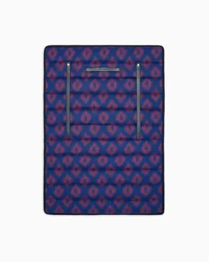 Giorgio Armani Poldo X Travel Mat In Pinstriped Virgin Wool - Patterned