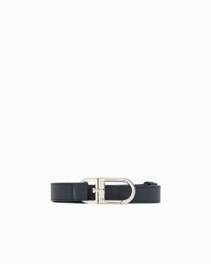 Giorgio Armani Pebbled Leather Belt - Black
