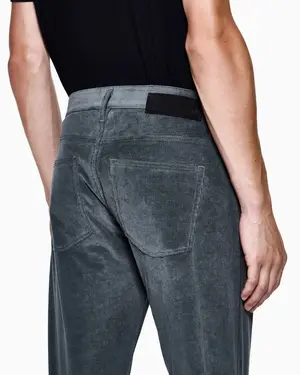 Giorgio Armani Regular-fit Cotton And Cashmere Trousers