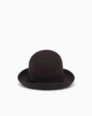 Giorgio Armani Wool Felt Hat - Brown