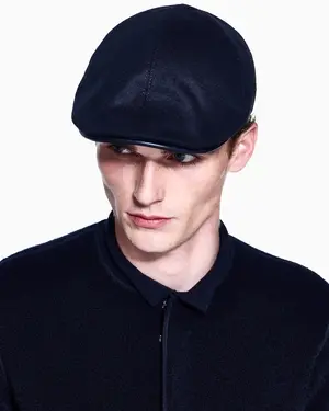 Giorgio Armani Wool-blend Flat Cap