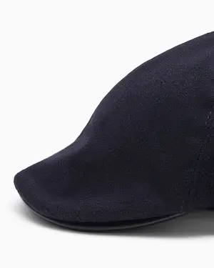 Giorgio Armani Wool-blend Flat Cap