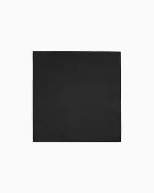 Giorgio Armani Silk Pocket Square Black
