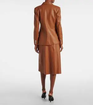 Ralph Lauren Camden Leather Blazer - Brown