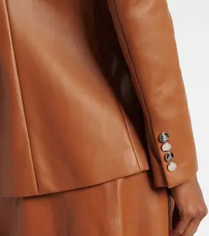 Ralph Lauren Camden Leather Blazer - Brown