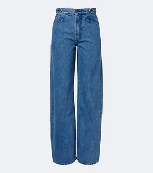 SLVRLAKE Cassie Wide-leg Jeans - Blue