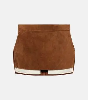 Suede Miniskirts