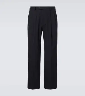 Auralee Black Wash Pants For Men