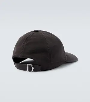 Brioni Cotton And Cashmere Baseball Cap - Black