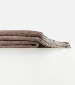 Brunello Cucinelli Fringed Silk Throw - Beige