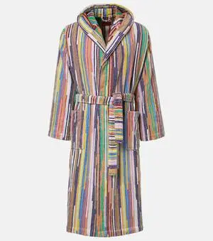 Missoni Melody Striped Cotton Terry Bathrobe - Multicoloured