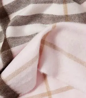 Burberry Giant Check Cashmere Scarf - Pink