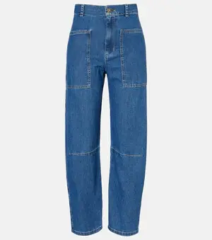 Velvet By Graham & Spencer Farah High-rise Tapered Jeans