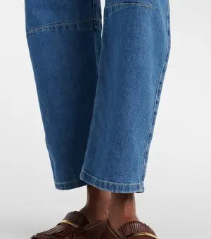 Velvet By Graham & Spencer Farah High-rise Tapered Jeans