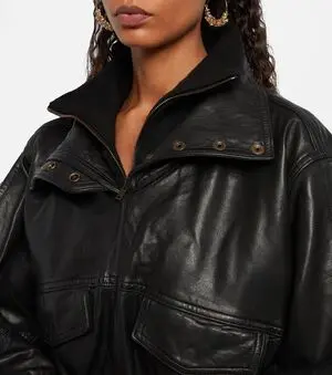 Isabel Marant Étoile Dorry Oversized Leather Jacket