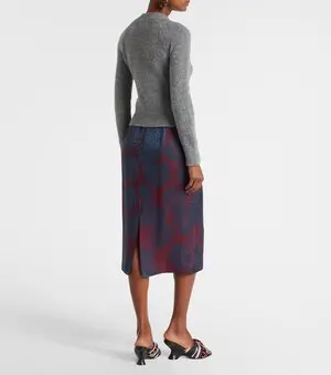 Dries Van Noten Alpaca And Wool-blend Sweater - Grey