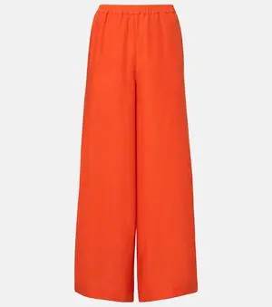 ERES Select Linen Wide-leg Pants - Orange