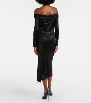 Isabel Marant Étoile Elife Gathered Off-shoulder Midi Dress