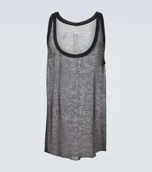 Rick Owens Wool-blend Tank Top - Black