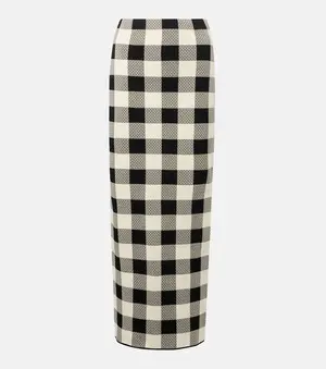 Posse Pippa Checked Maxi Skirt - Multicoloured