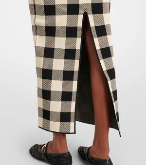 Posse Pippa Checked Maxi Skirt - Multicoloured