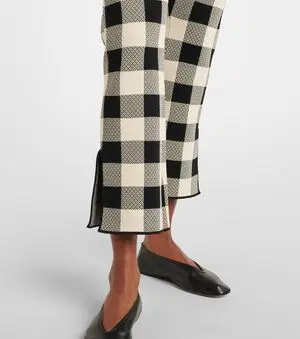 Posse Pippa Checked Flared Pants - Multicoloured